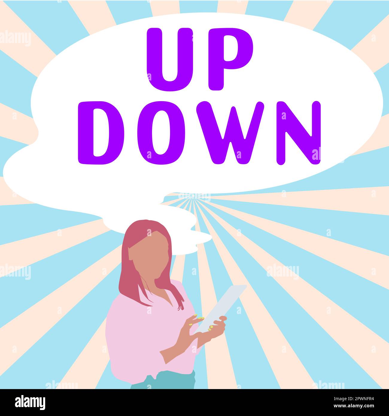 Légende conceptuelle Haut vers le bas, vue d'ensemble de l'entreprise ...