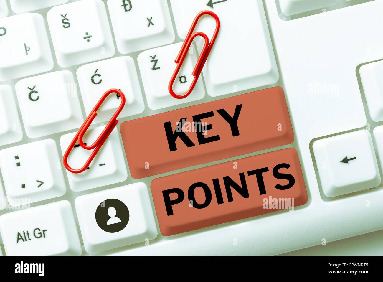 Affiche affichant les points clés, photo conceptuelle la plus ...