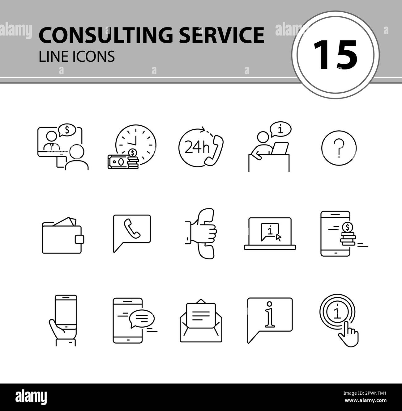 Conseiller du service clientèle Banque d'images noir et blanc - Alamy