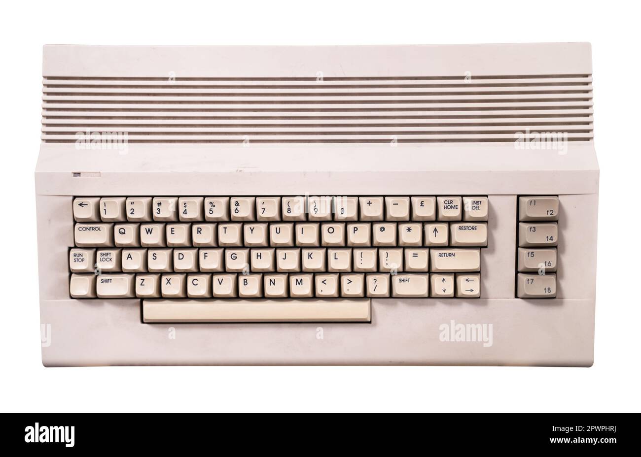 Clavier commodore Banque d'images détourées - Alamy