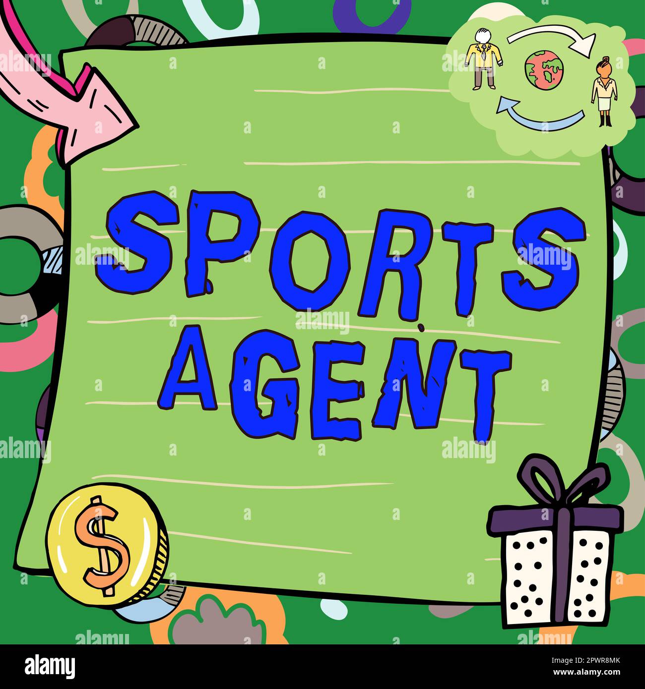 Inspiration montrant le signe Sports Agent, Conceptual photo personne ...