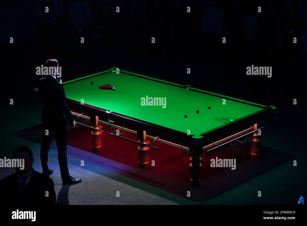 Une vue générale de la table pendant la finale le 16 e jour du ...
