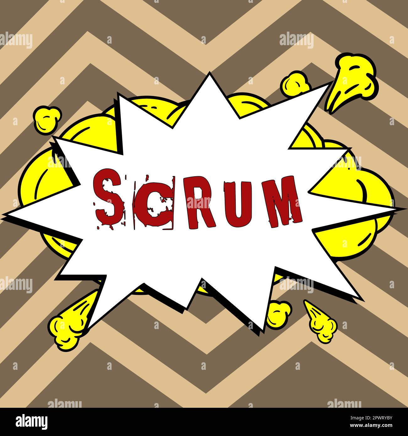 Écriture affichant du texte Scrum, Word pour l'écriture manuscrite ...