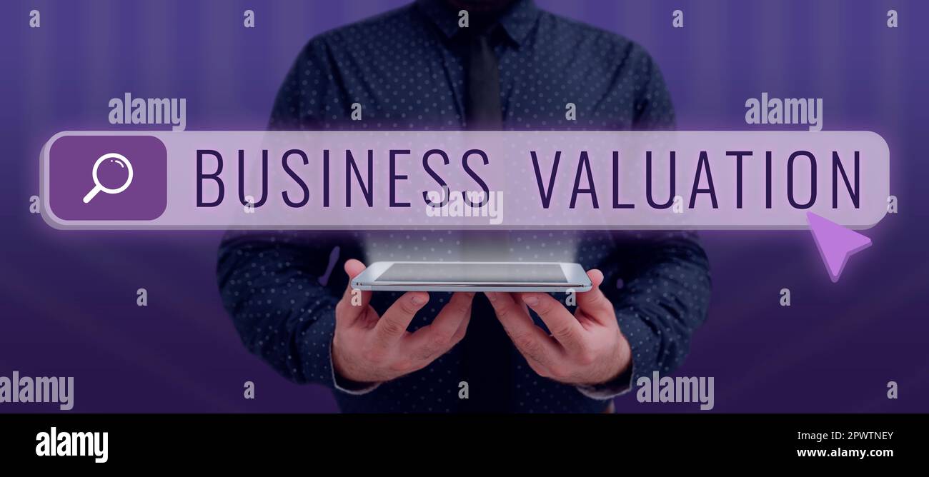 Affichage conceptuel évaluation d'entreprise, concept Internet ...