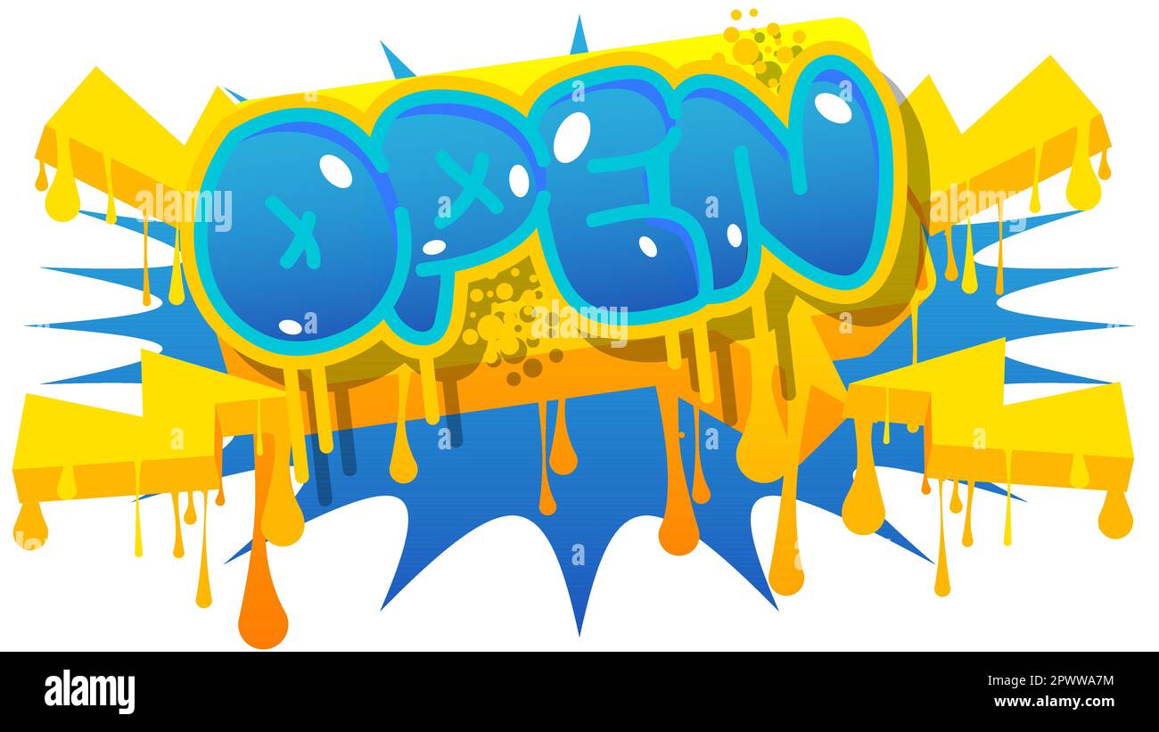 Affichage de graffitis street art Banque d'images vectorielles - Alamy