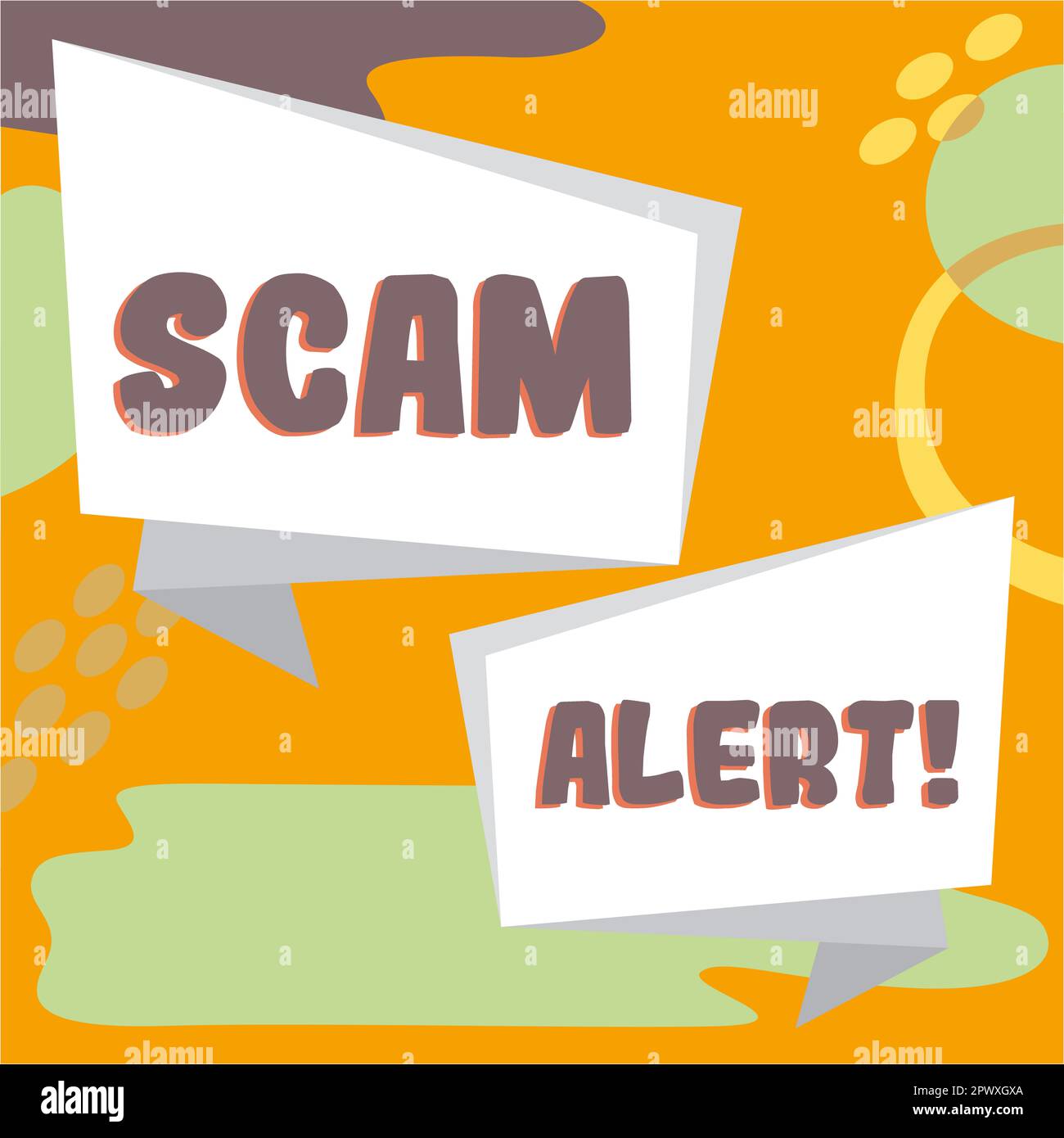 Légende présentant Scam Alert, Business Showcase avertissant une ...