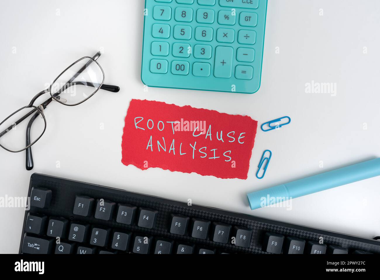 Légende de texte présentant l'analyse de la cause principale, photo ...