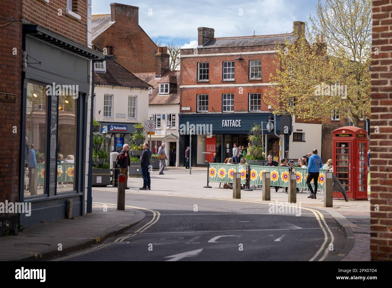 Rue principale de wimborne Banque de photographies et d’images à haute ...