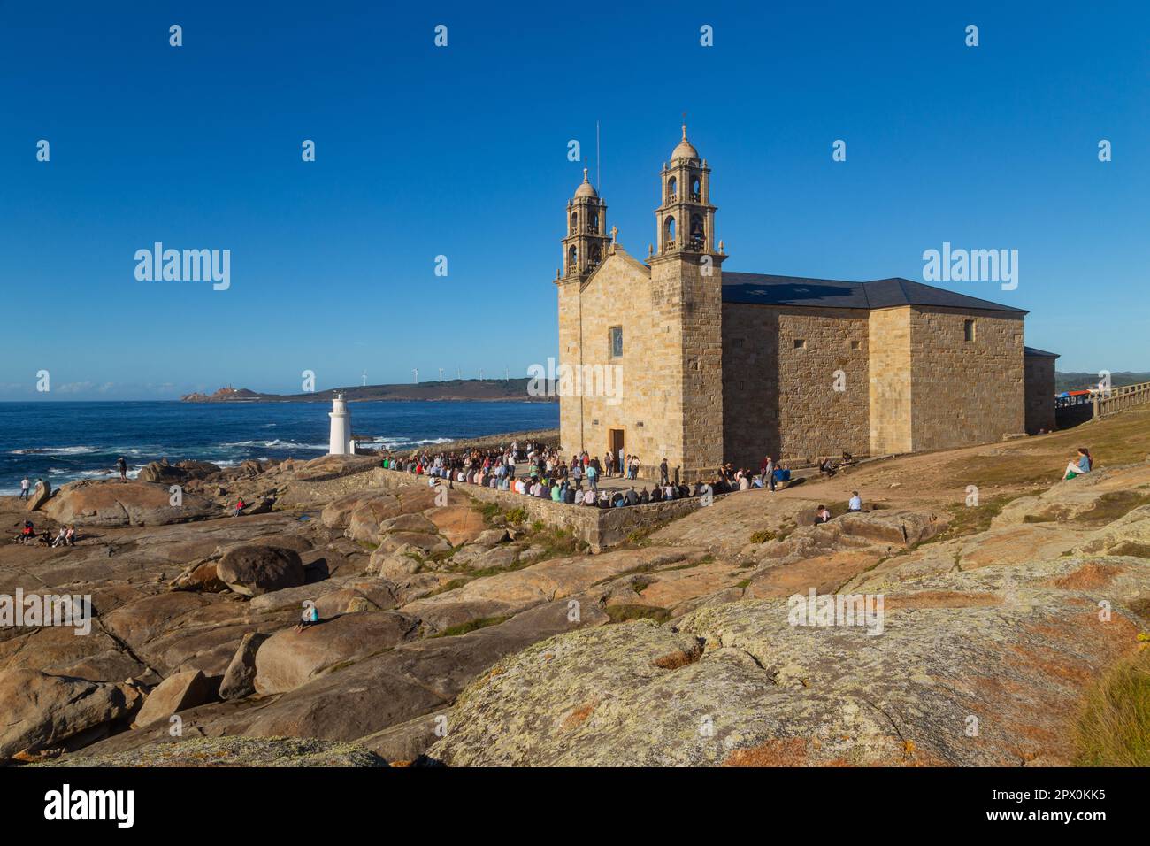 Muxia, A Coruna - Espagne; 30 août 2022: Sanctuaire de la Vierge de la ...