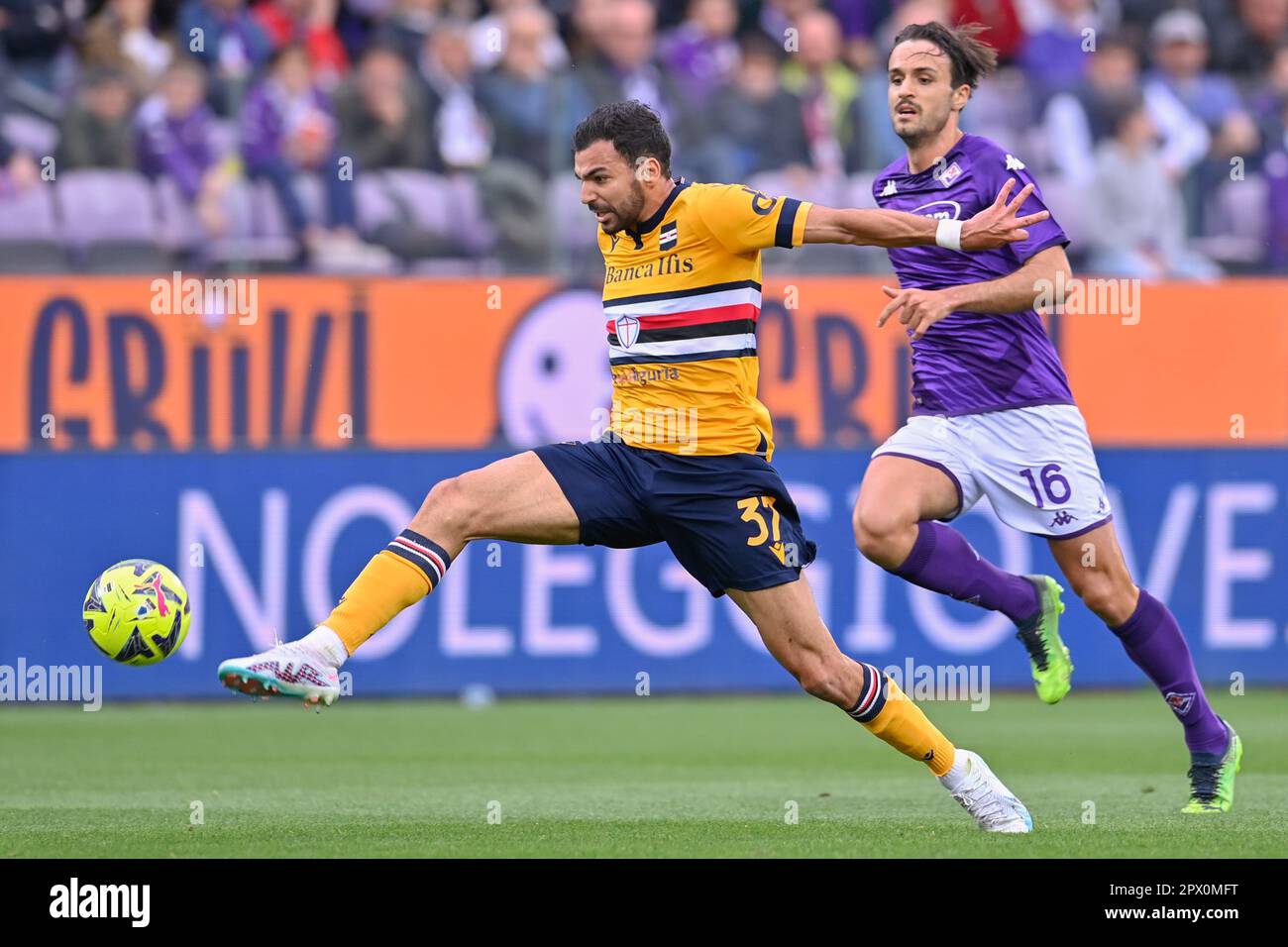 Stade Artemio Franchi, Florence, Italie, 30 avril 2023, Mehdi Leris (UC ...