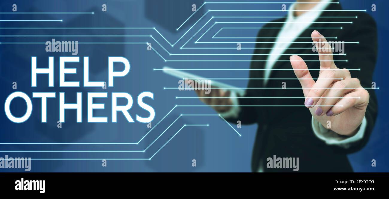 Texte d'écriture manuscrite aider les autres, Aperçu de l'entreprise l ...