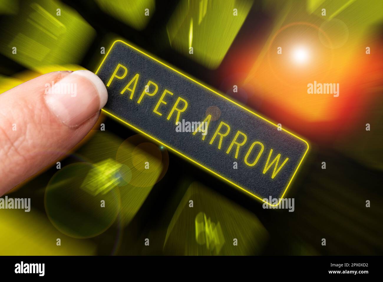 Légende conceptuelle flèche de papier, Word pour l'infographie d ...