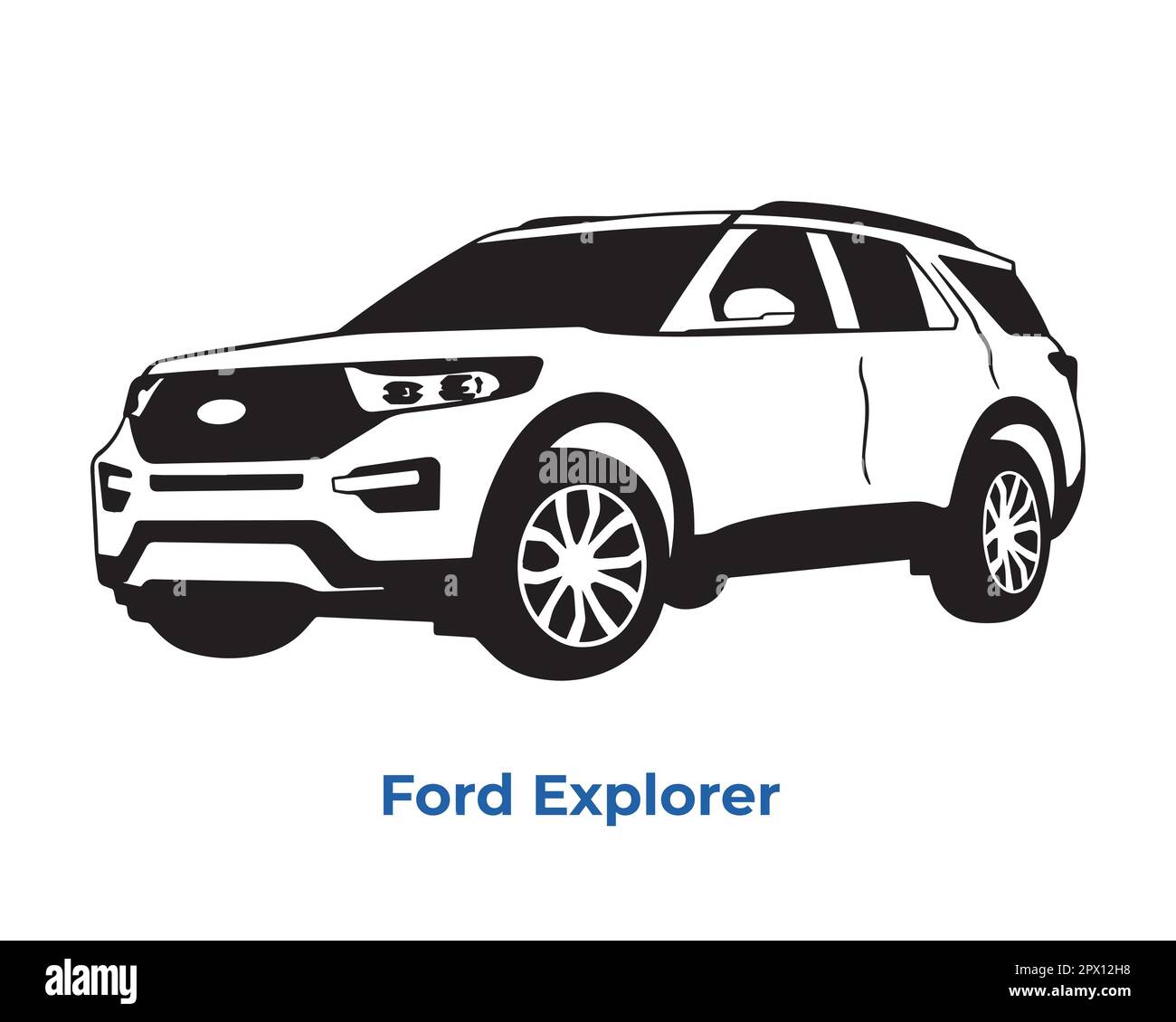 Ford explorer logo Banque d'images vectorielles - Alamy