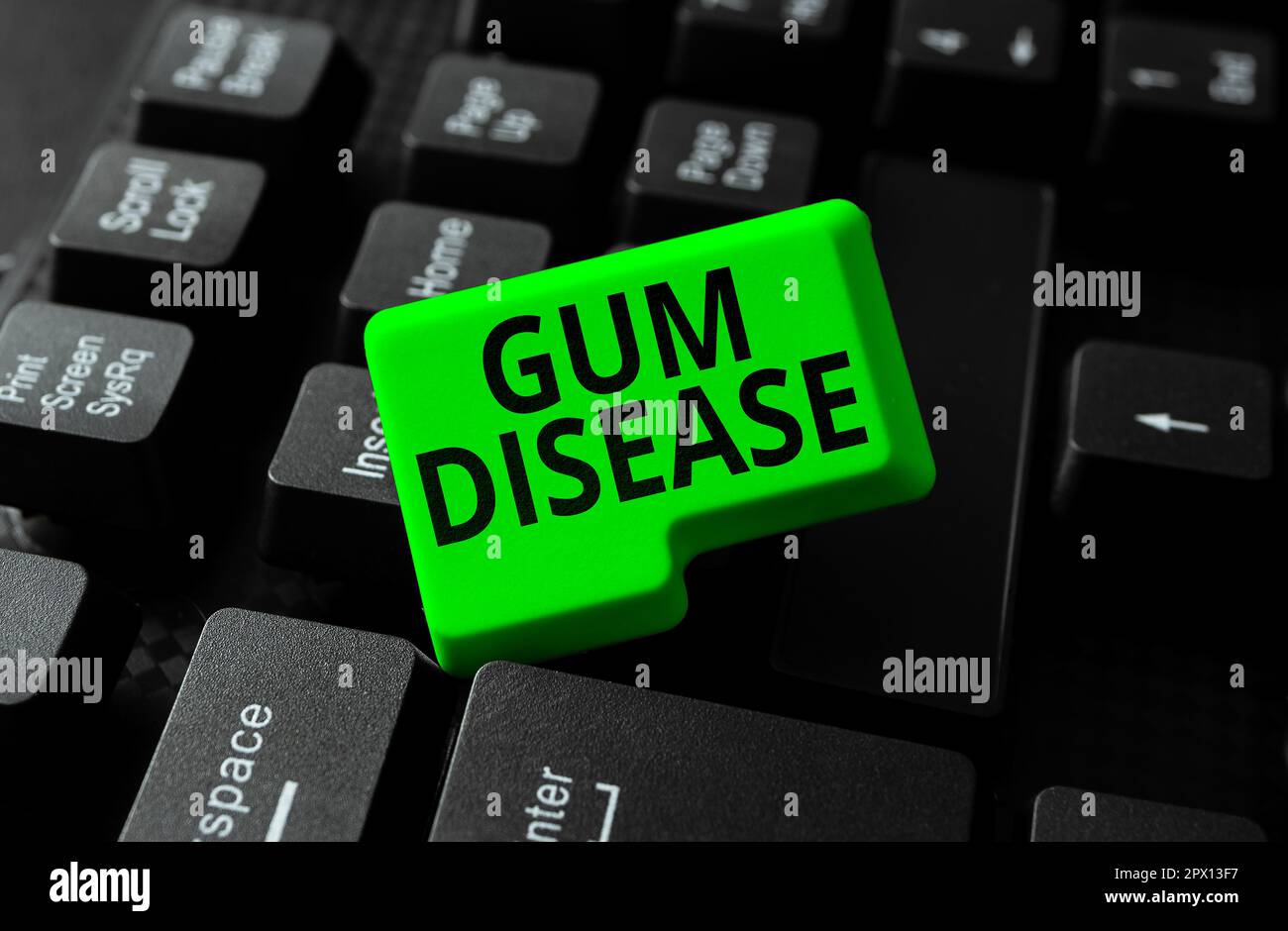 Signe d'écriture de la main maladie de Gum, concept Internet ...