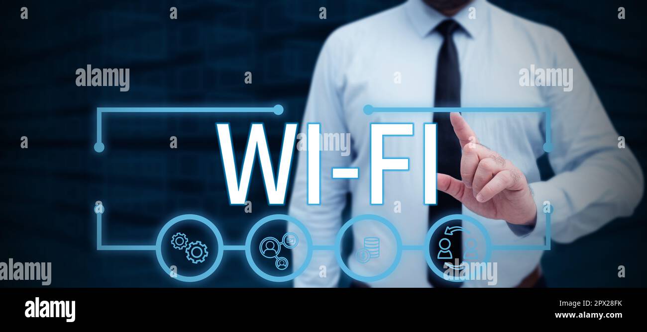 Panneau affichant le Wi Fi, présentation des technologies radio ...