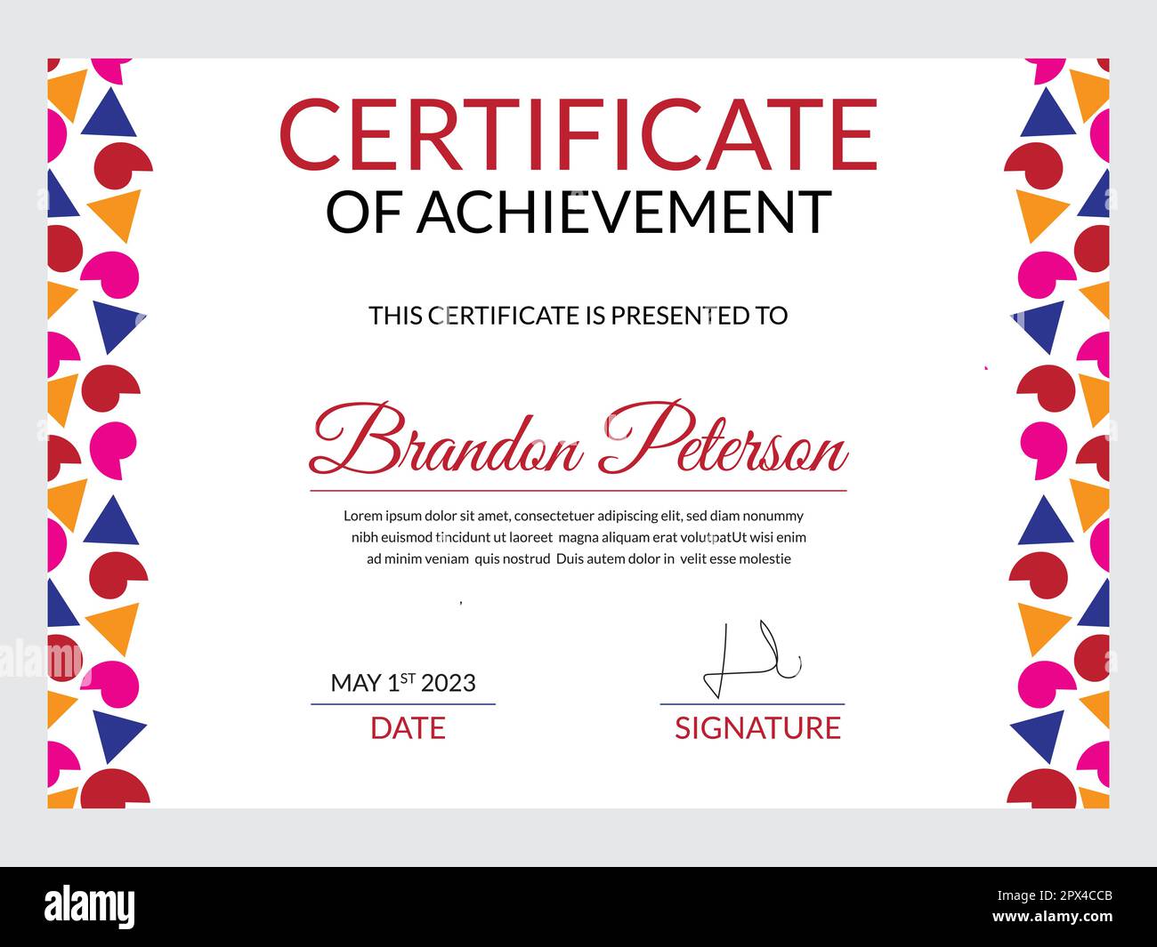 Modèle de certificat. Diplôme de design moderne ou cadeau certificate ...