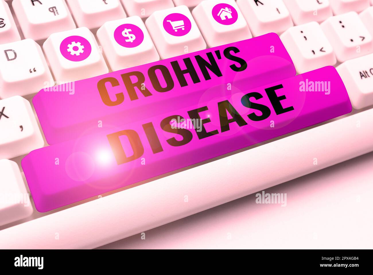 Signe de texte montrant la maladie de Crohn, Business idée maladie ... Signe de texte montrant la maladie de Crohn, Business idée maladie ...