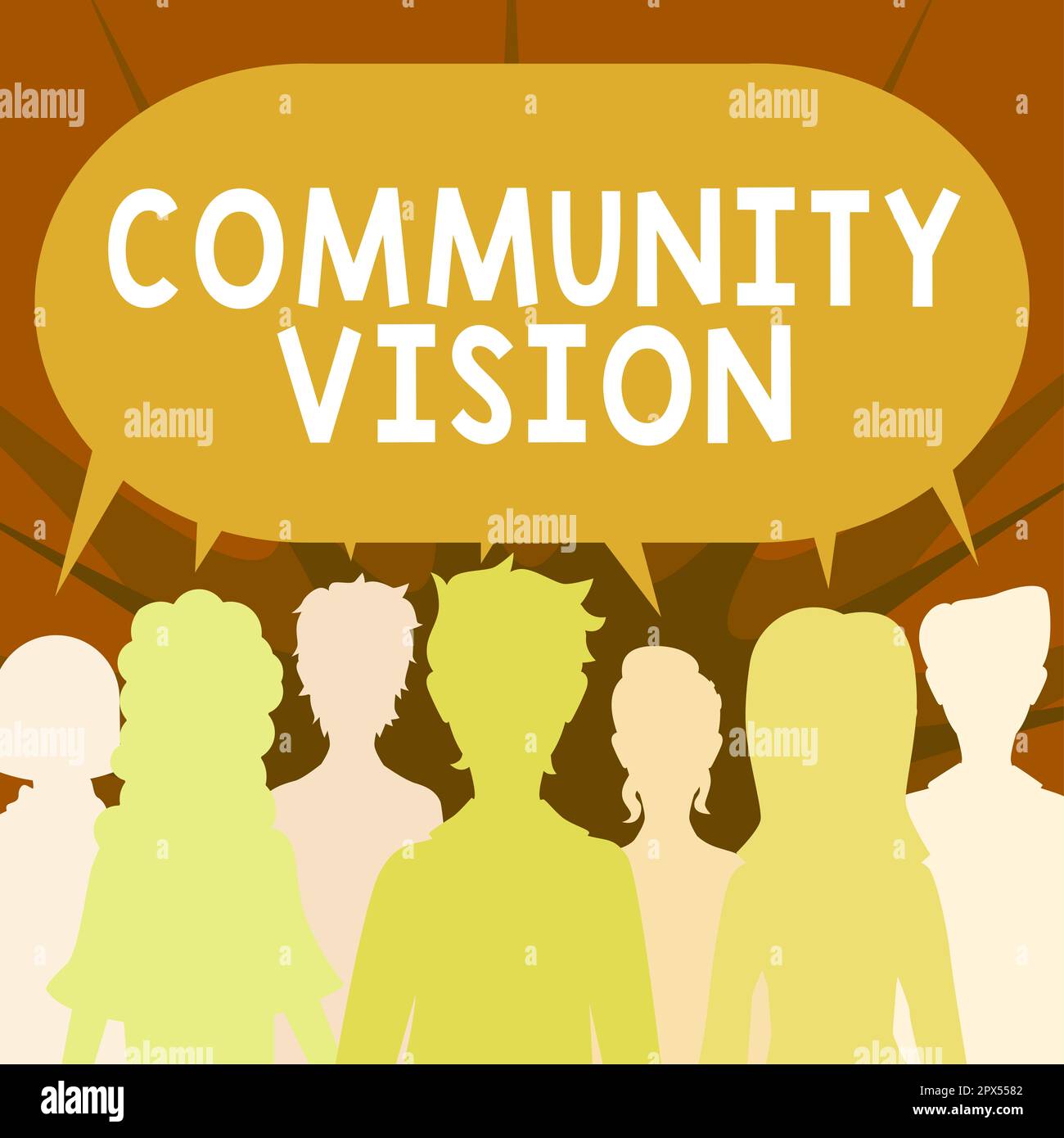 Légende du texte Présentation de la vision communautaire, concept ...