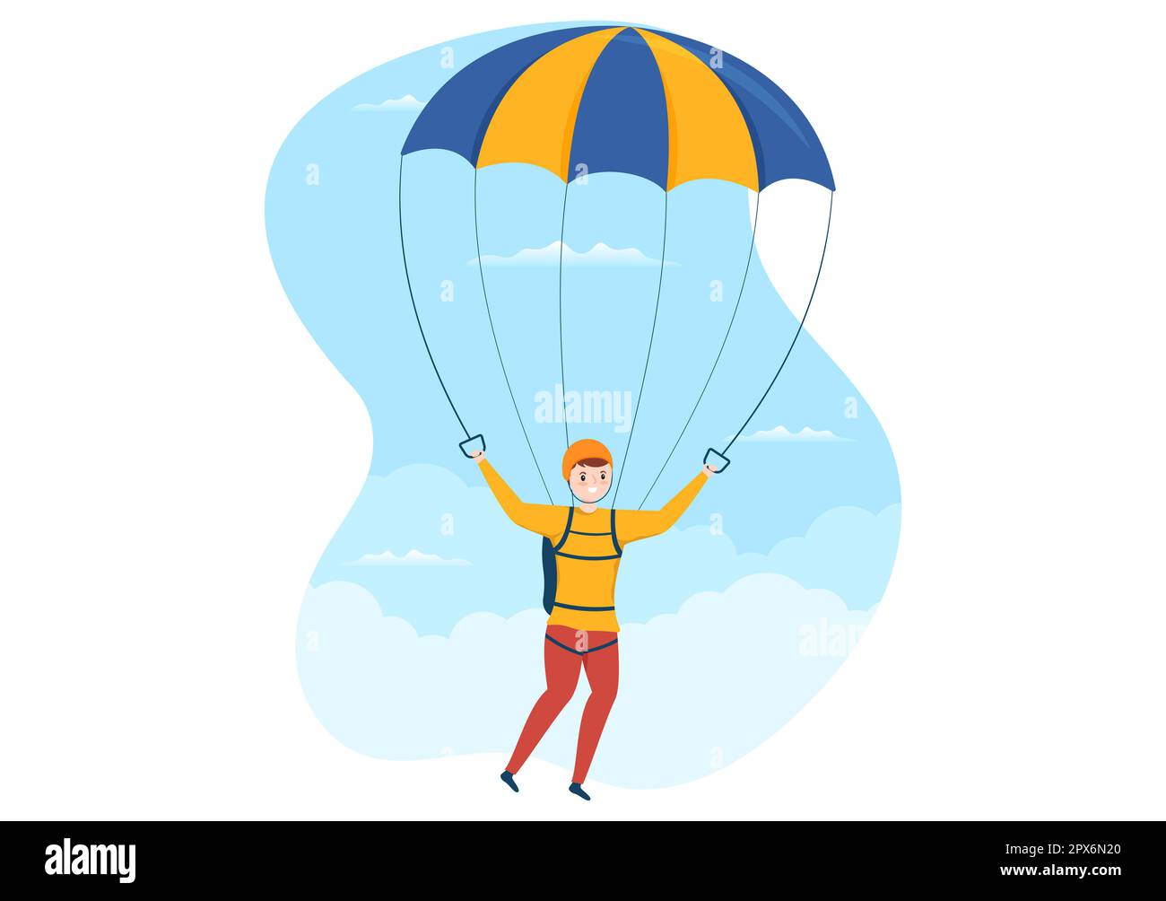 Dessin humoristique sportif parapente Banque de photographies et d ...