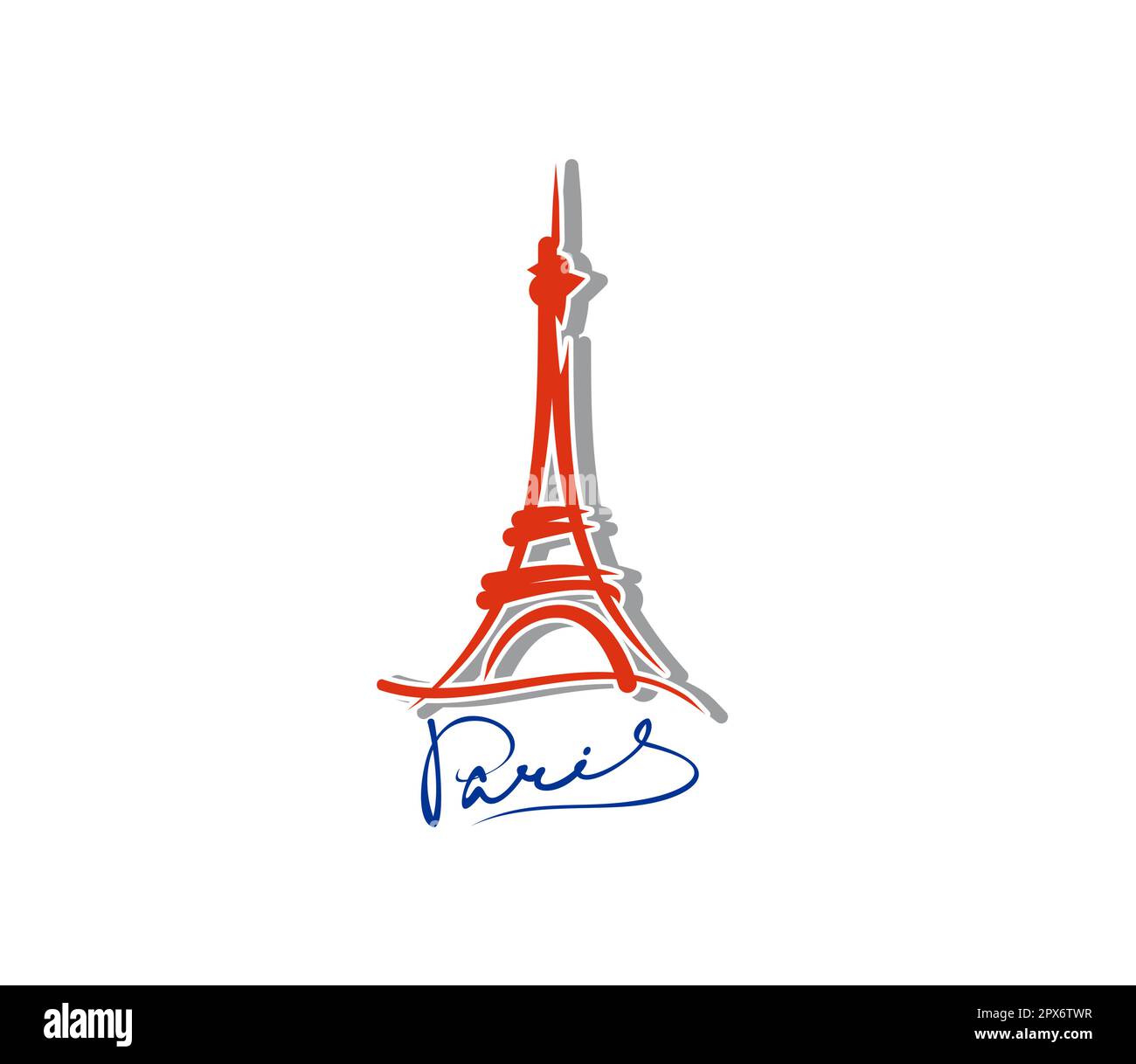 Paris l'icône de la tour Eiffel, le monument de voyage en France, le ...