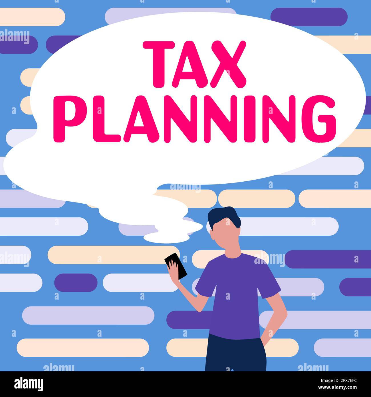 Légende du texte présentant la planification fiscale, l'analyse du concept Internet de la ...