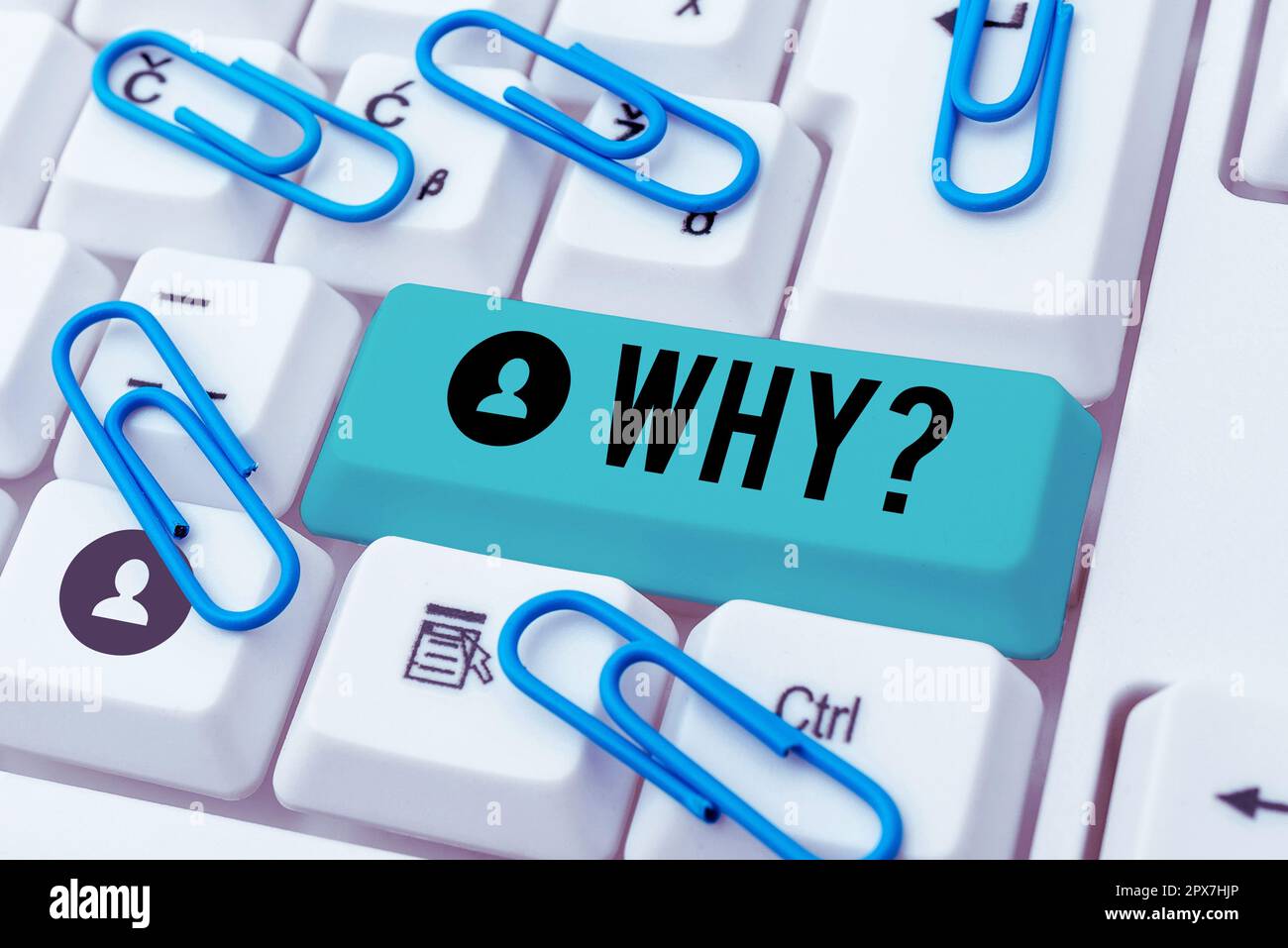 Légende de texte présentant pourquoi, mot pour demander quelle raison ...