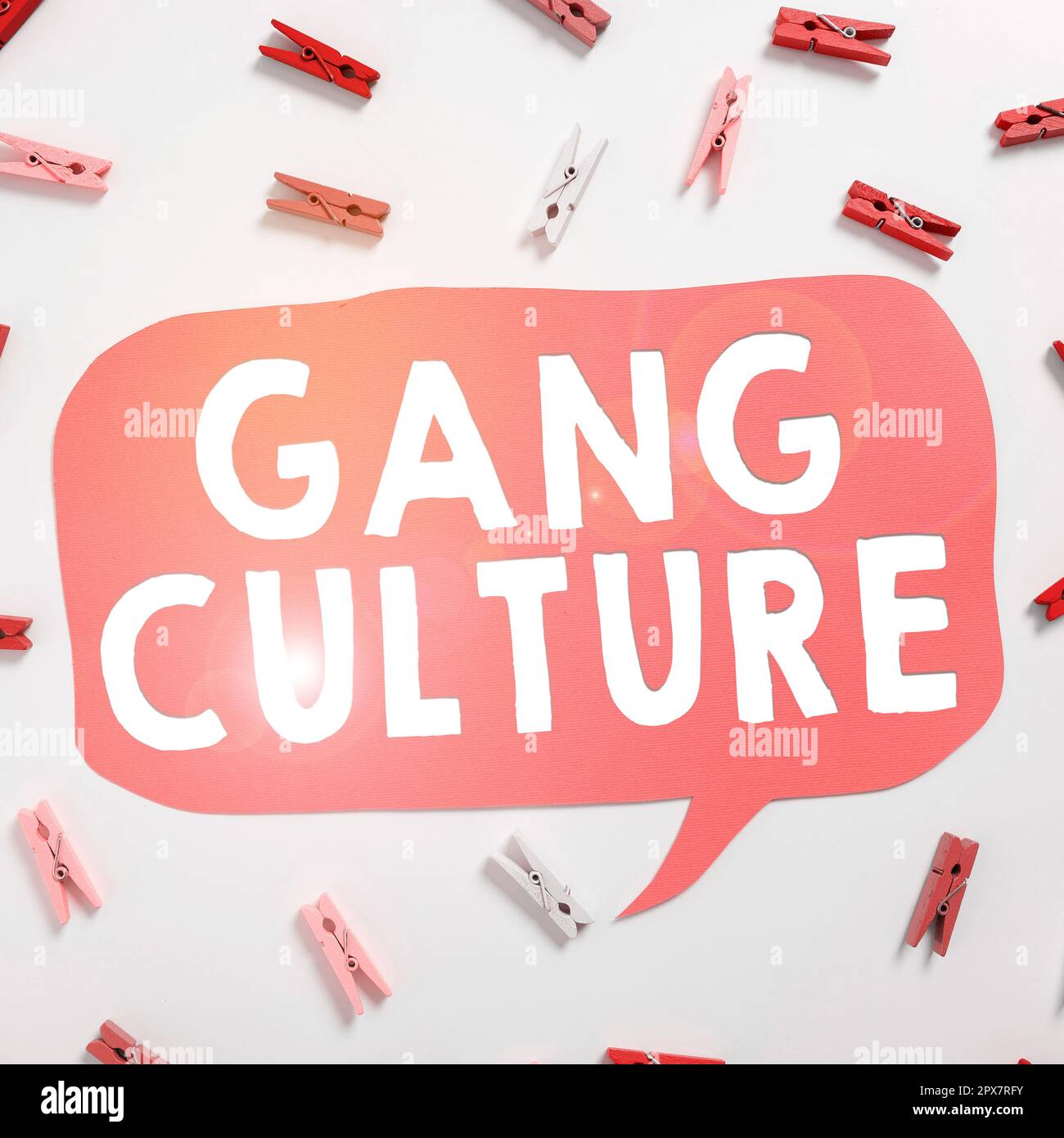 Écriture texte Culture de gang, mot écrit sur l'organisation ...