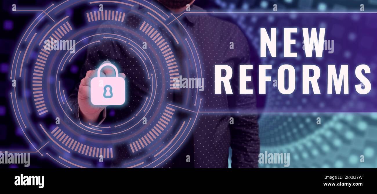 Signature manuscrite de nouvelles réformes, vue d'ensemble de l ...