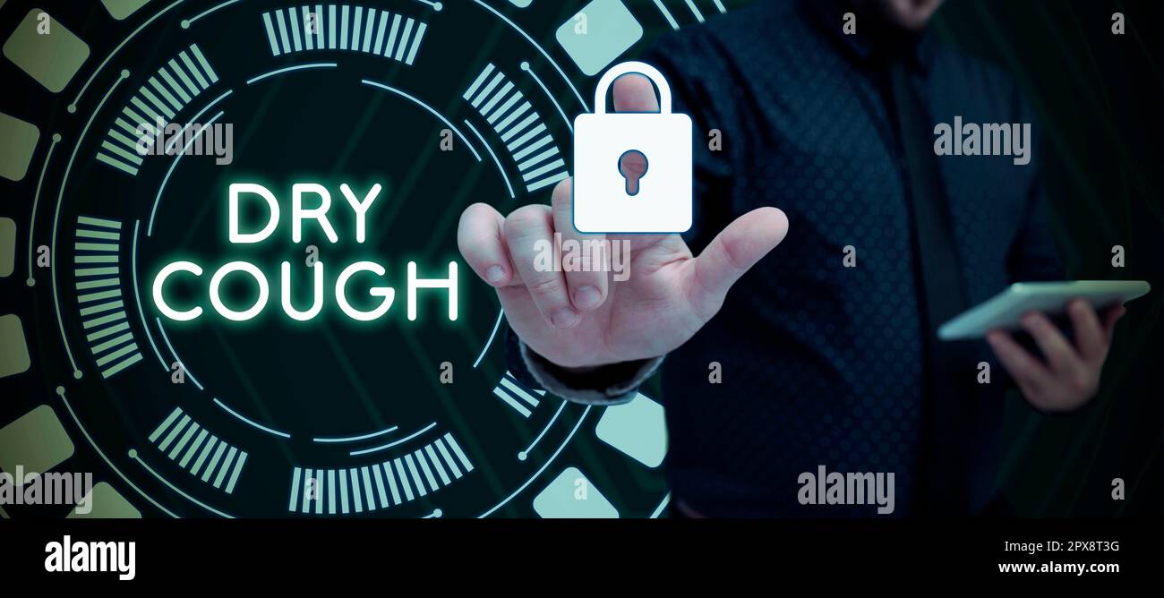 Légende conceptuelle toux sèche, Internet concept toux qui ne sont pas ...