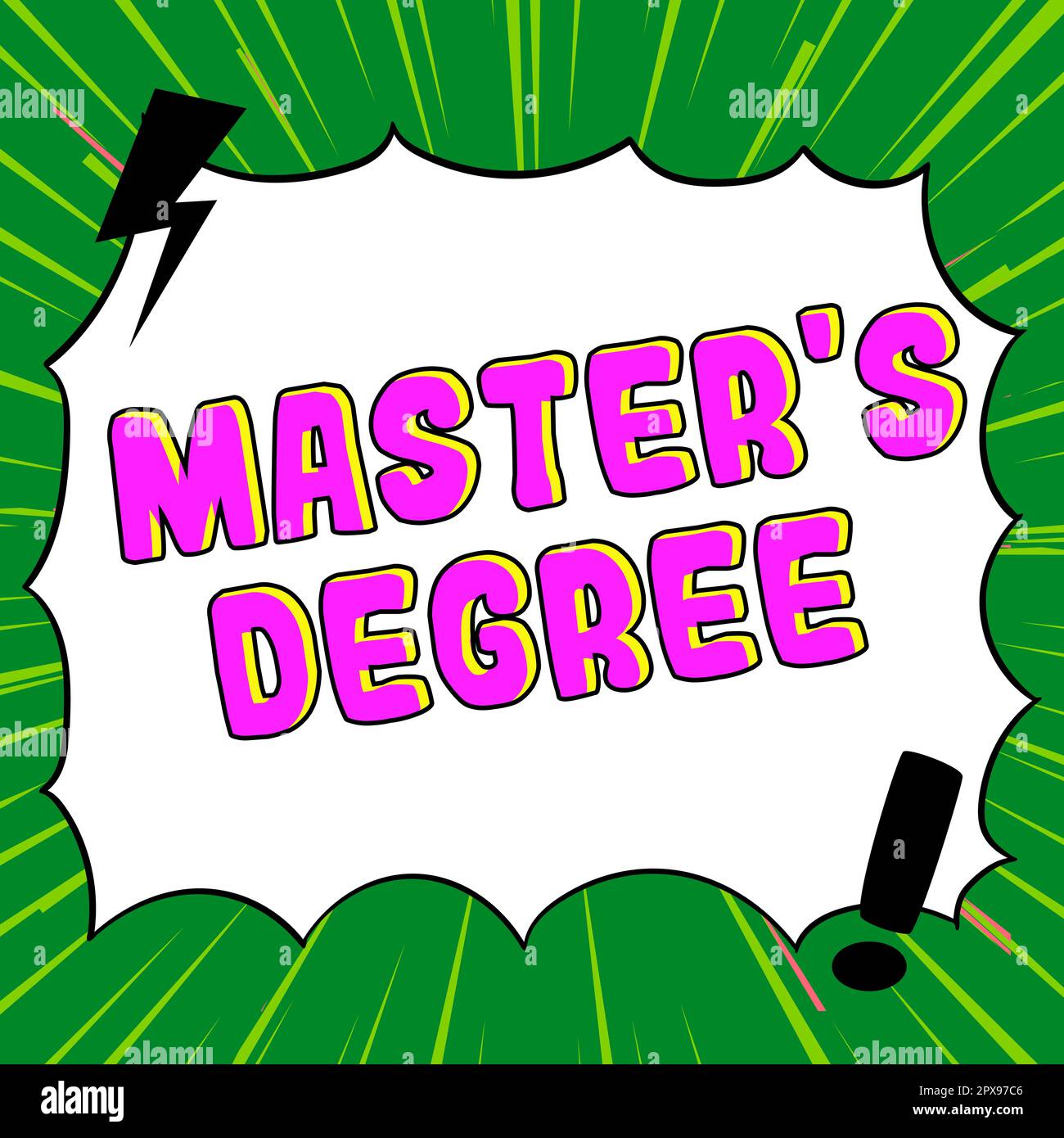 Signe d'écriture à la main diplôme de maîtrise, diplôme conceptuel de ...