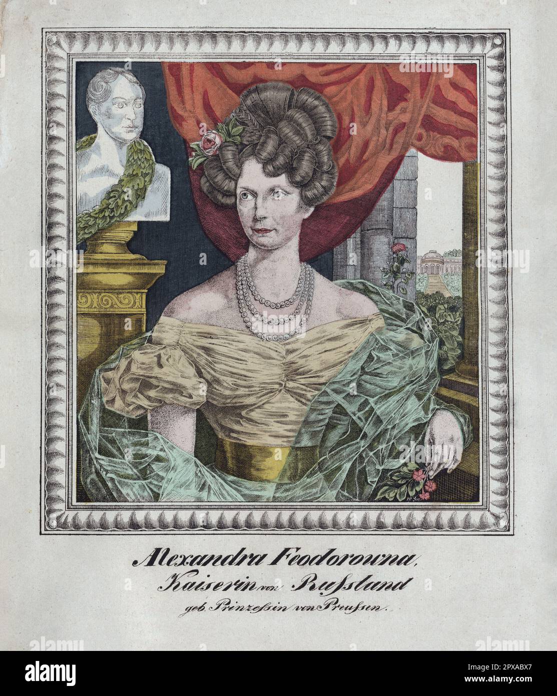 Gravure d'alexandra feodorovna Banque de photographies et d’images à ...