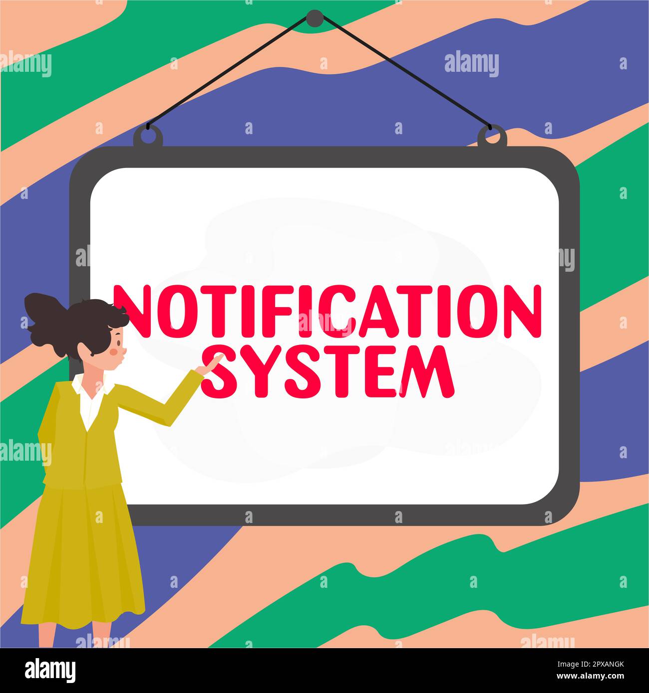 Affiche système de notification, Word pour ne pas oublier d'être ...