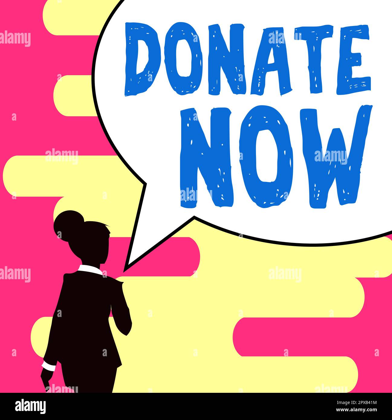 Inspiration montrant le signe faire un don maintenant, approche d ...
