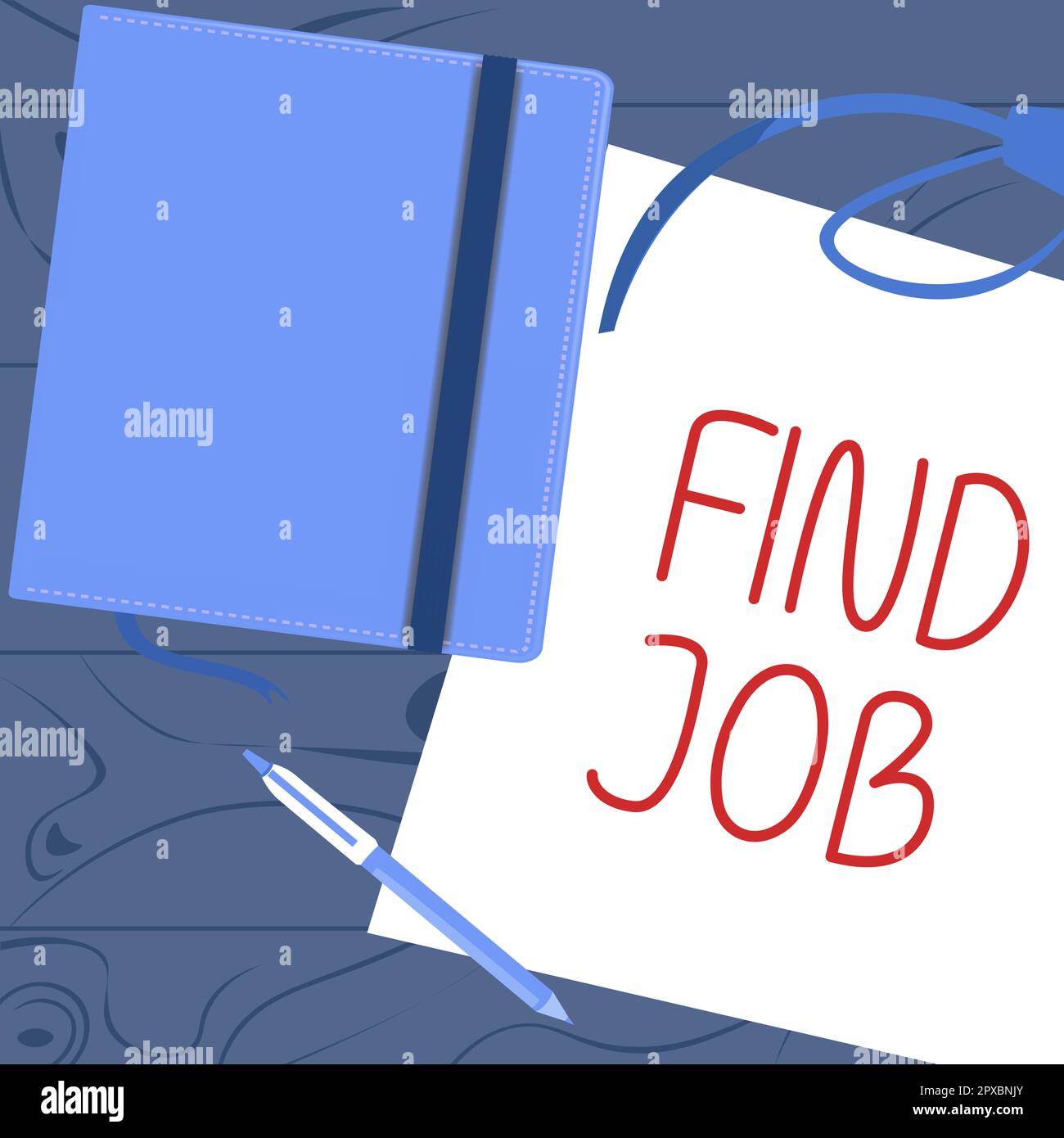 Signe d'écriture à la main trouver un emploi, mot pour un acte de ...