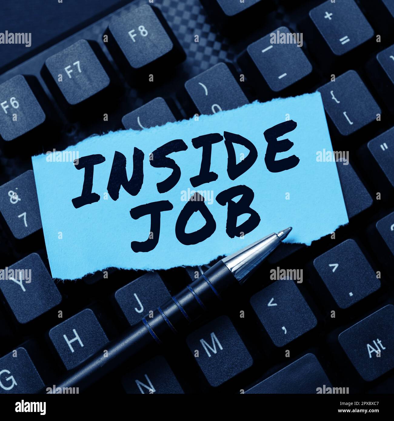 Écriture Affichage de texte dans Job, Word écrit sur fait avec l'aide d ...