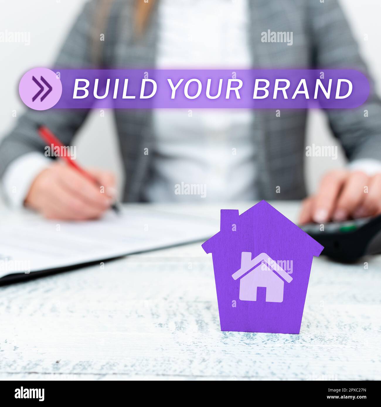 Écriture affichage de texte construire votre marque, idée d'entreprise ...