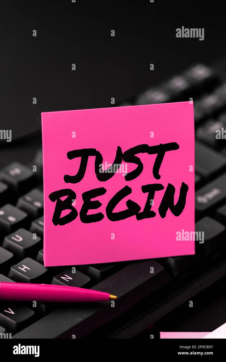 L'affichage conceptuel juste commencer, Word pour commencer à se ...