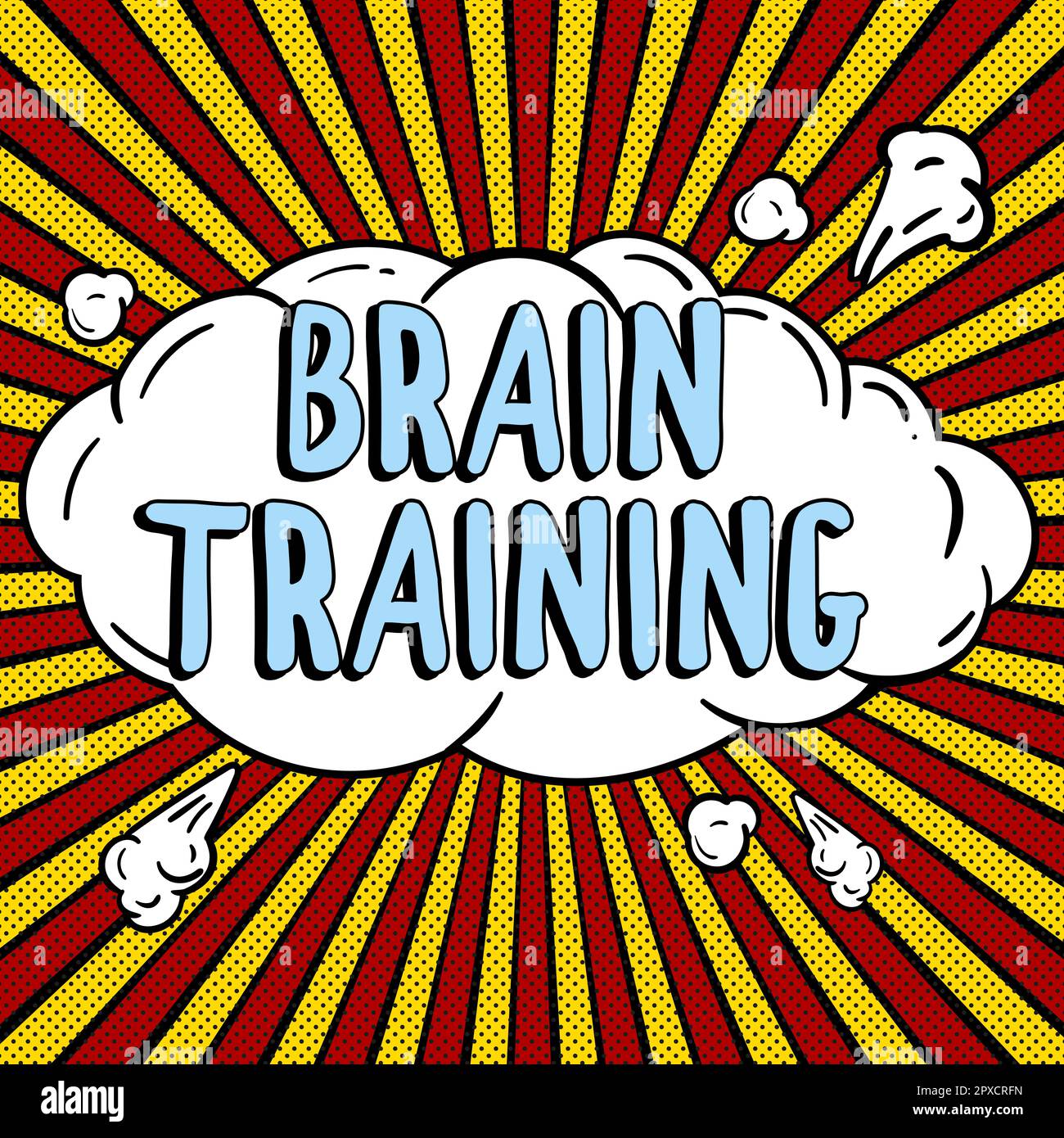 Texte d'écriture entraînement au cerveau, concept signifiant activités ...