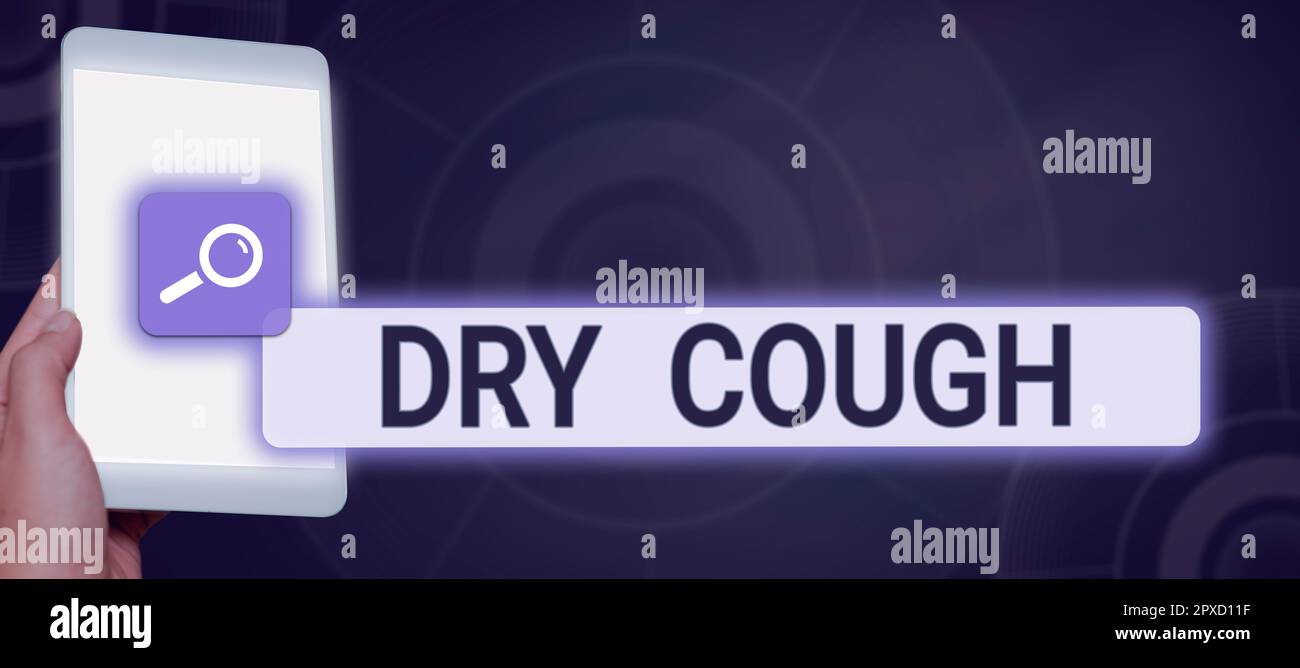 Légende conceptuelle toux sèche, Internet concept toux qui ne sont pas ...