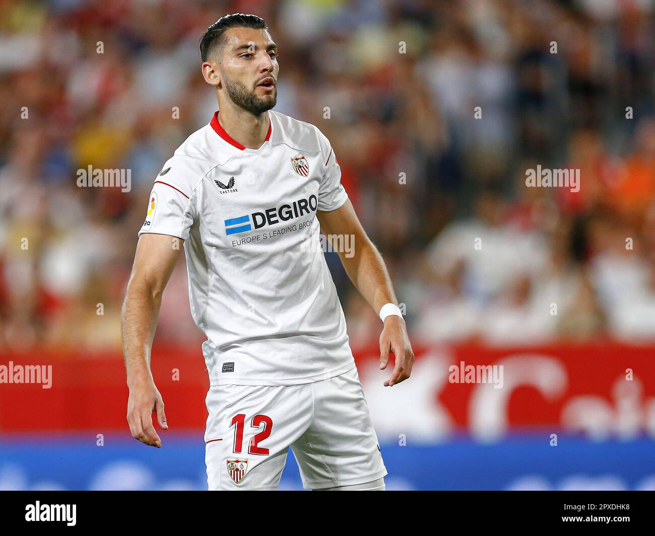 Rafa Mir du FC Séville lors du match de la Ligue entre le FC Séville et le FC Gérone joué au ...