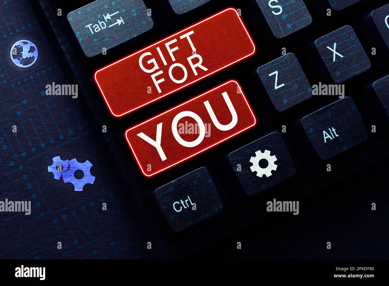 Texte d'écriture cadeau pour vous, Word écrit sur pour recevoir une ...