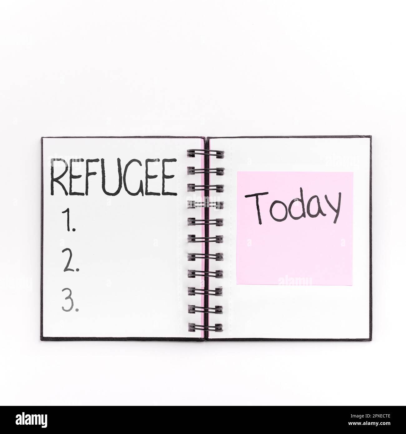 Légende du texte Présentation du statut de réfugié, concept ...