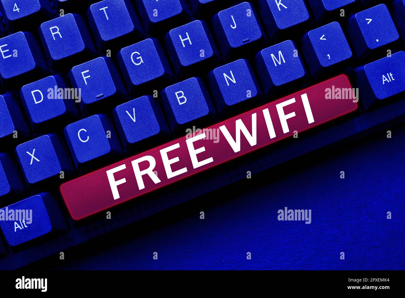 Écriture affichage de texte WiFi gratuit, concept signifiant vous ...