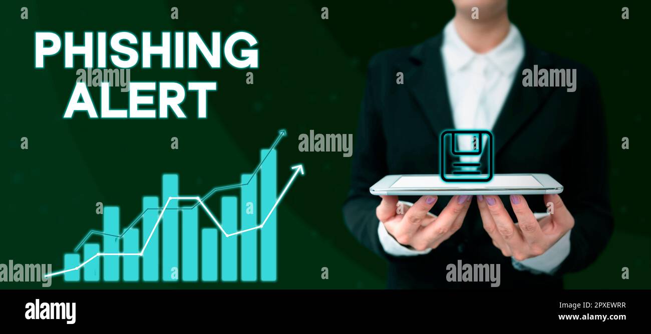 Texte d'écriture manuscrite alerte de phishing, Word pour savoir à la ...