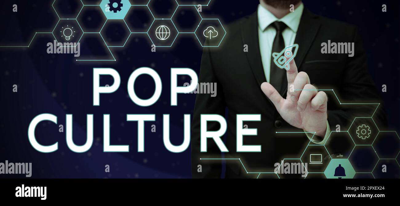 Inspiration montrant le signe Pop Culture, mot pour décrit le style de ...