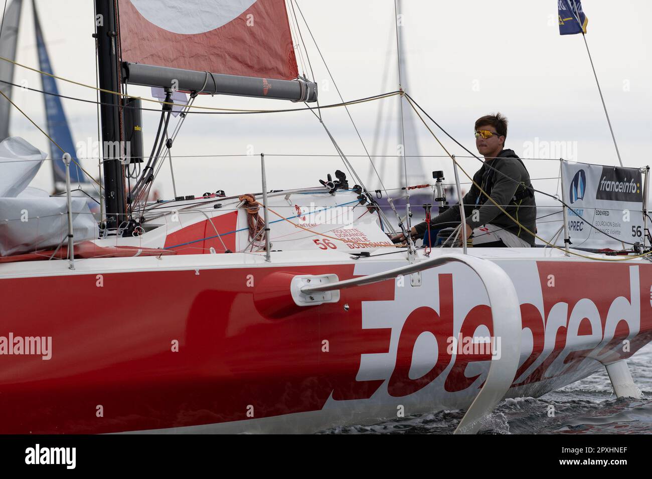 Basile Bourgnon (Edenred) au début de la Transat Paprec 2023, classe ...