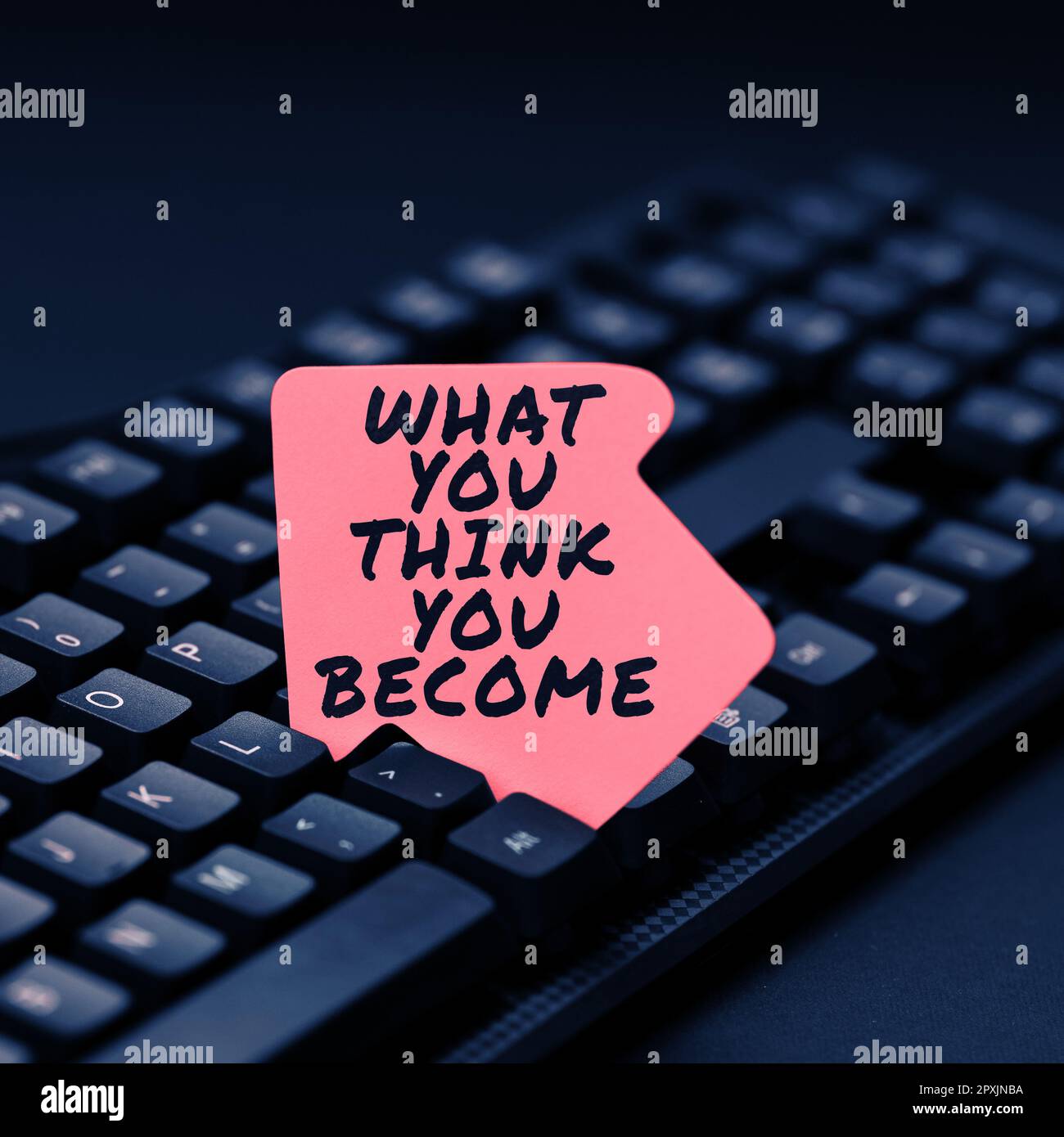 Légende de texte présentant ce que vous pensez devenir, mot écrit sur ...