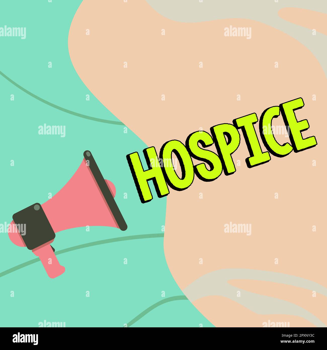 Légende du texte présentant Hospice, Business concept met l'accent sur ...