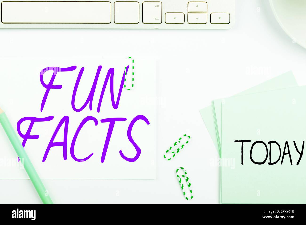 Écriture affichage de texte Fun Facts, Word pour un bref trivia ...