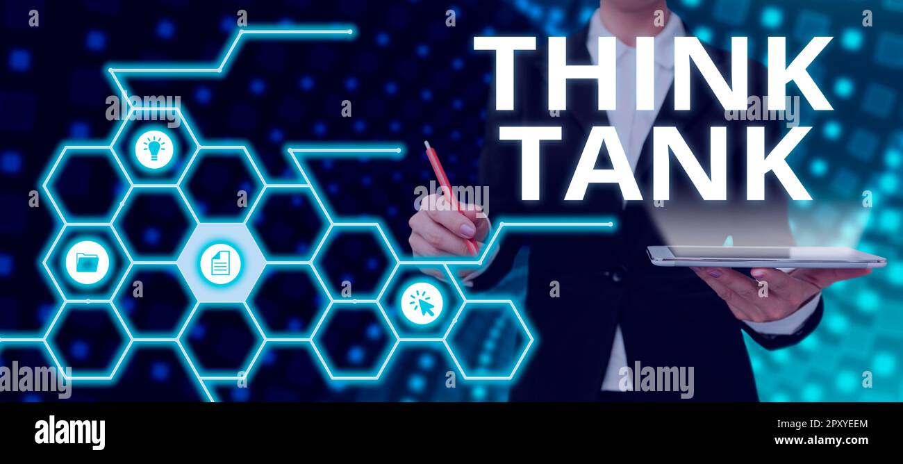 Texte montrant inspiration Think Tank, Aperçu de l'entreprise penser à ...